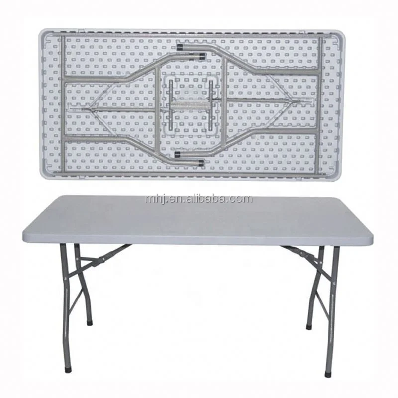 Indoor and Outdoor Portable Plastic Folding Long Banquet Dining Table ...