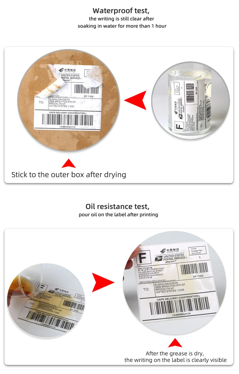 Custom Packaging Labeling Sheet A4 Inkjet Printing Matte White Self ...