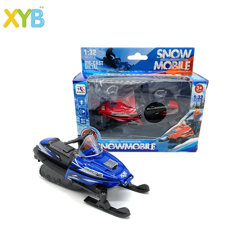 High Quality Diecast Snowmobile Sled Toy Pull Back Car With Light And ...