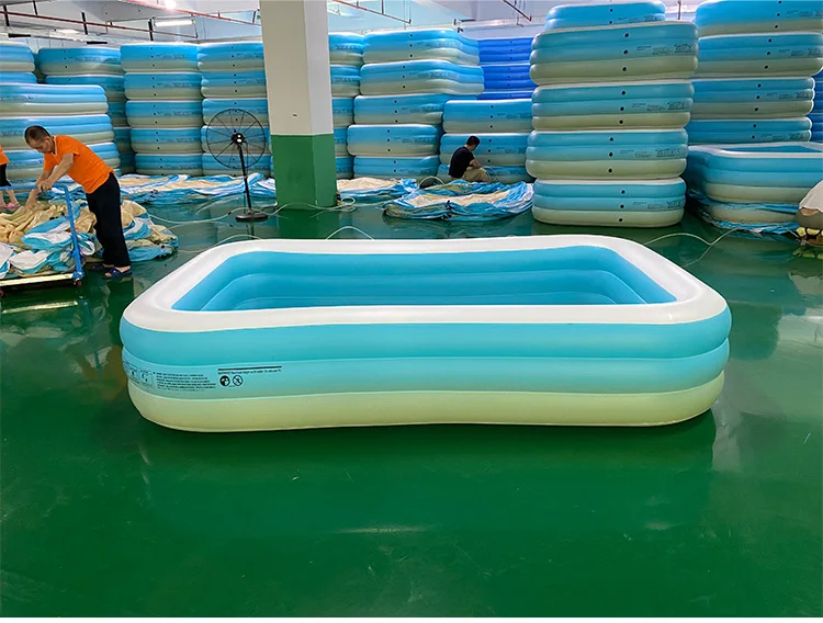 Rectangular Plastic Inflatable Family Swimming Pool For Kids,Adults ...