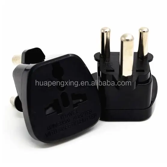 IEC Type M South Africa Universal Travel Adapter with Safety Shutter ...