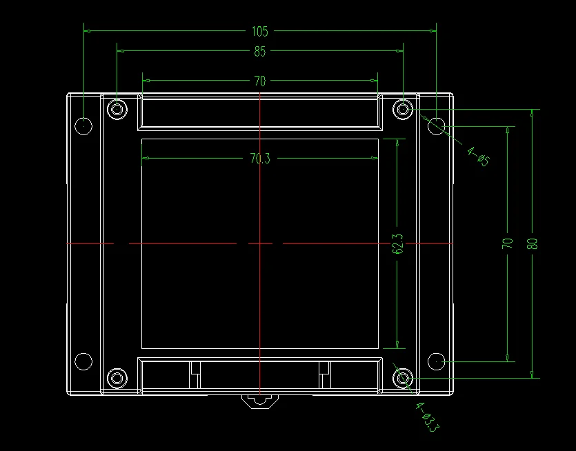 115*90*40mm PLC Box Din Rail Plastic Case - Transparent Enclosure