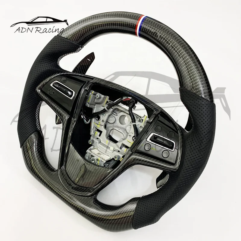 Carbon Fiber Steering Wheel For Cadillac Cts Ats 2014-2019 - Buy For ...