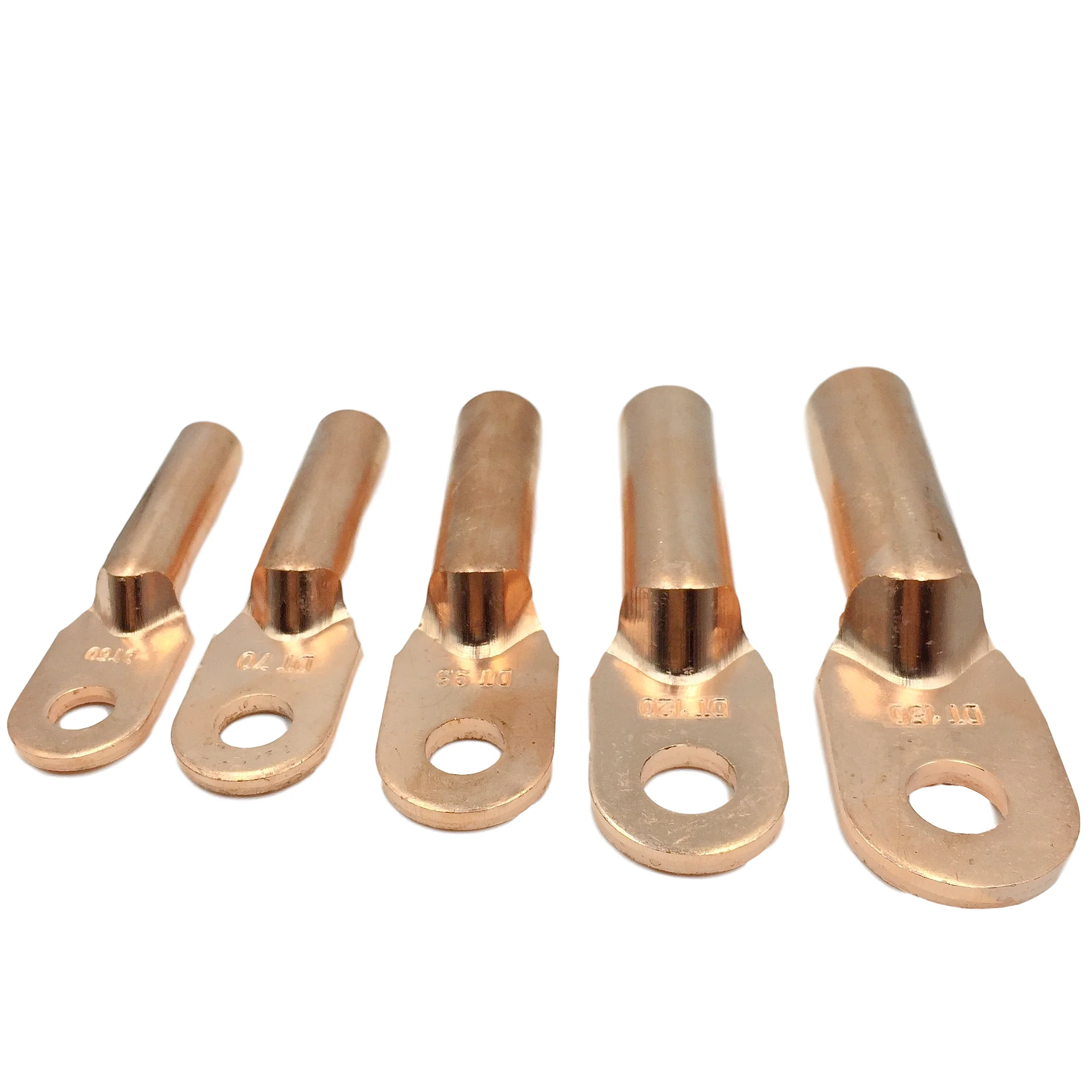 DT Series Copper Cable Lugs Electrical Terminal Block Open Mouth Wire ...