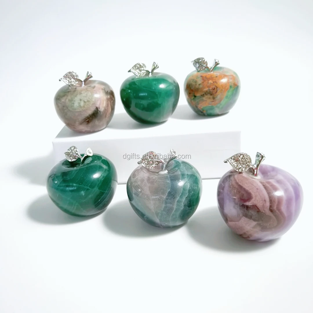 Bulk Supplier Wholesale Natural Gemstone Crystal Apple For Christmas ...