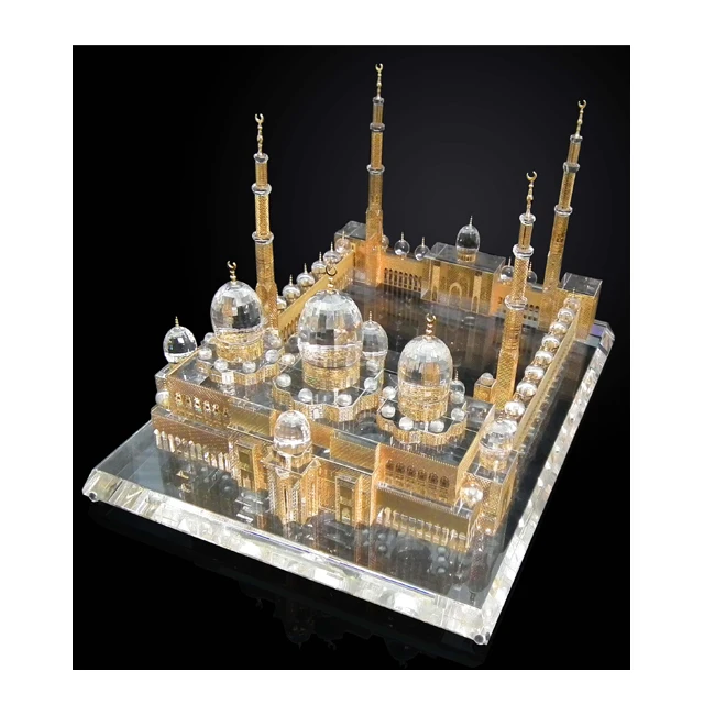 Madina Mosque Scale Crystal Kaaba Model Metal Building Model For ...