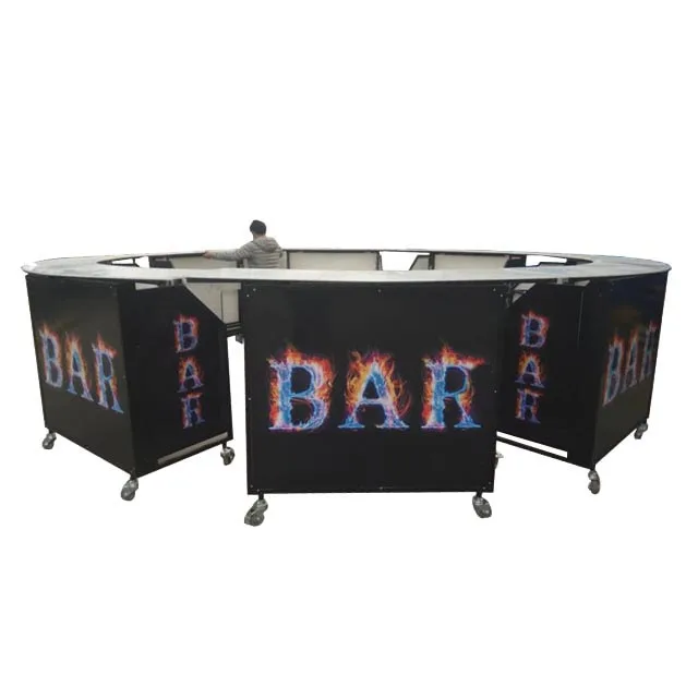 DJ Booth Table - Portable Bar Counter Design for Events