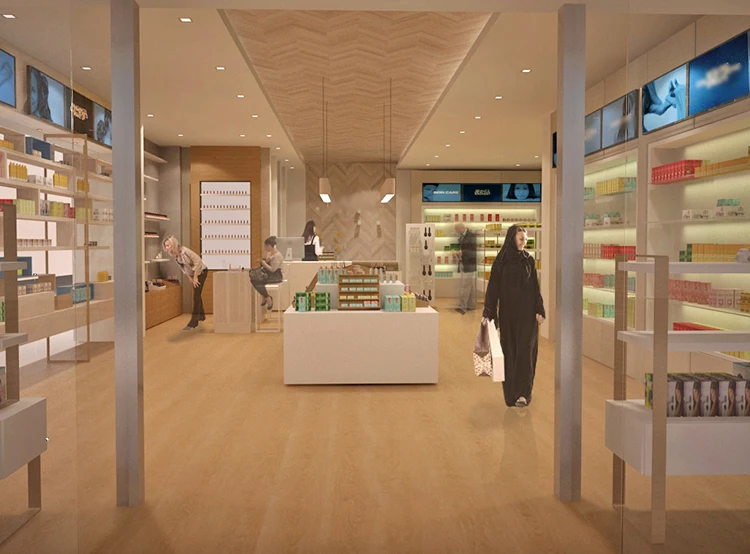 Customized Modern Cosmetic Shop Interior Design Wholesale