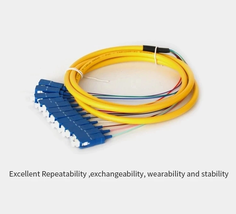 12 Core Sc 12 Colors Pigtail Bundle Fiber Optic Pigtails - Buy 12 Core ...