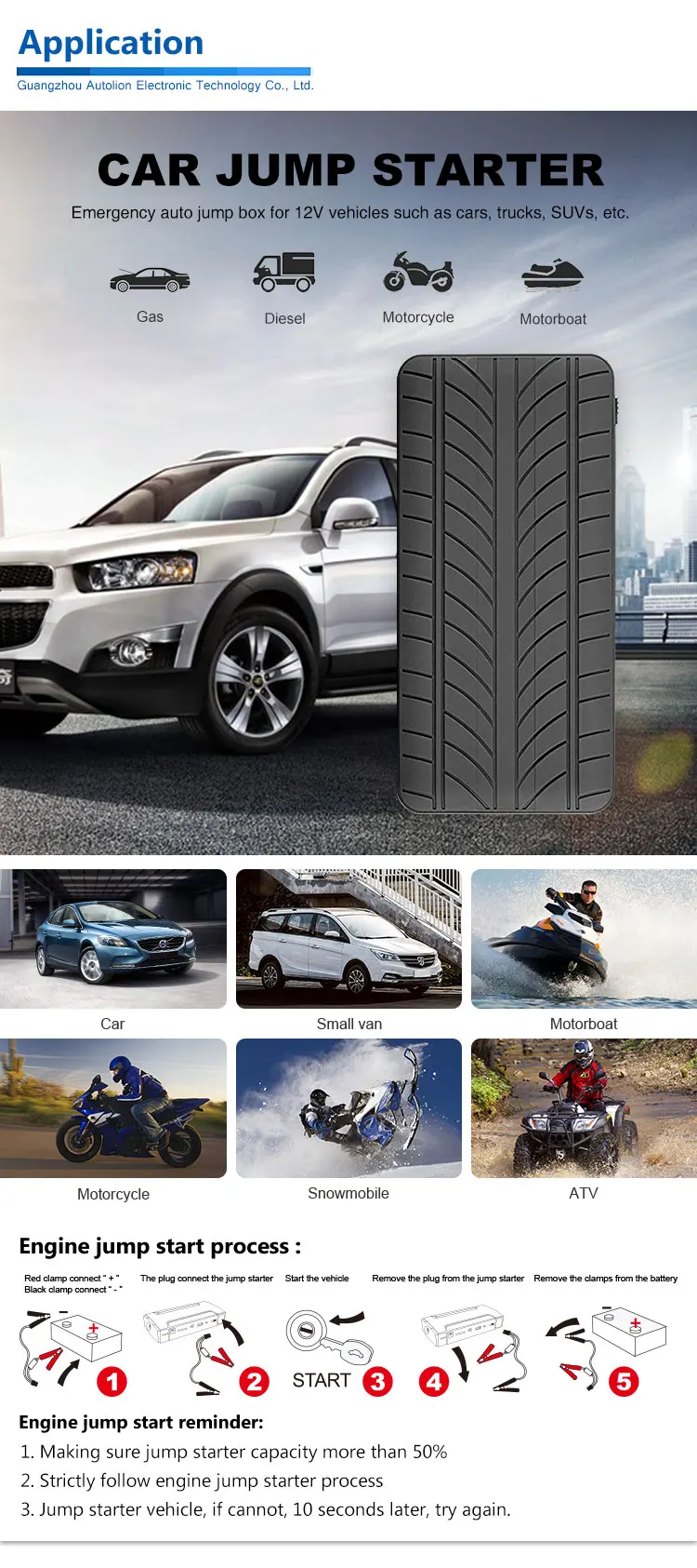 Rugged Geek RG1000 Jump Starter Power Supply - 1000A Portable Auto Jump ...