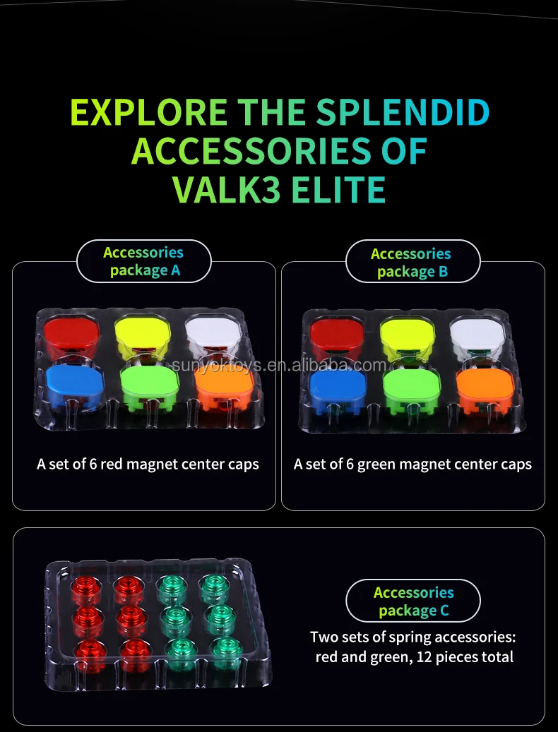 Valk 3x3 Elite M Speed Magic Cube Puzzle Toy - Rubik's Cube Toy