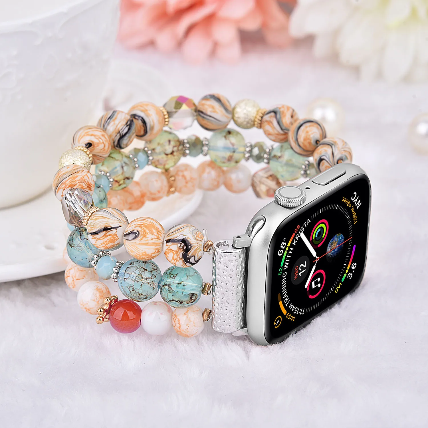 Charming Ladies Wristwatch Strap For Apple Watch Band,Artificial Women ...