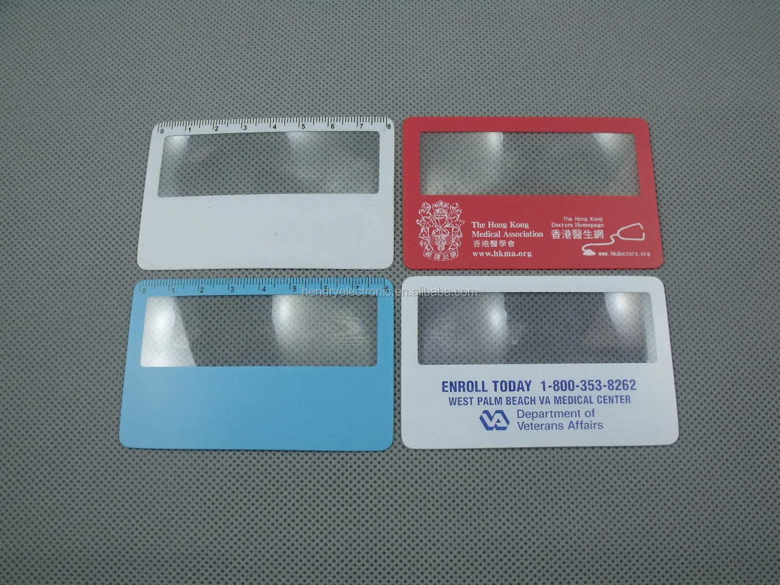 85x55mm Fresnel Lens 3x Plastic Magnifier Magnifying Glass Credit Card ...