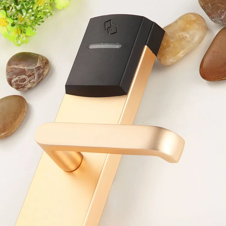 Rfid Rf Door Lock Temic Card Keyless Hotel Locks With Mechanical Key ...