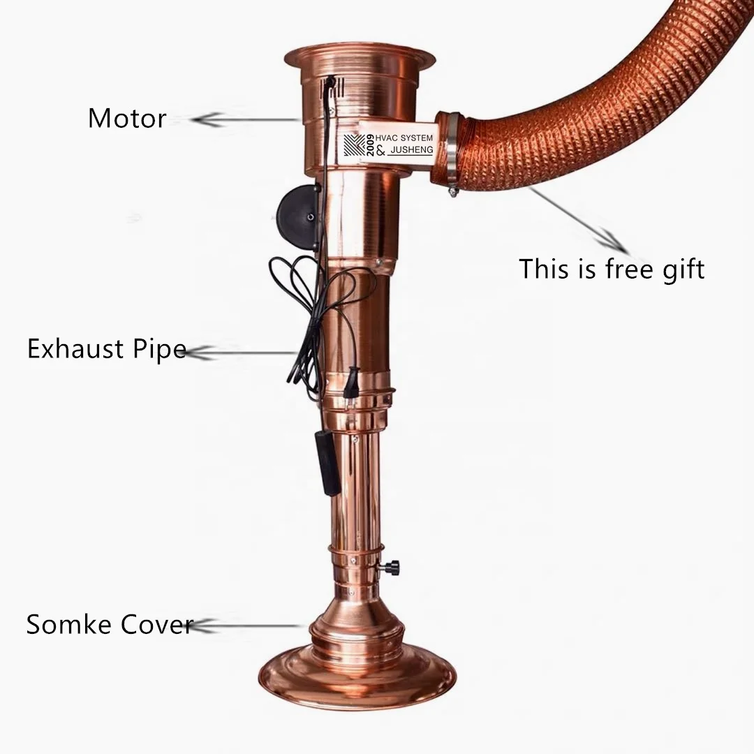 Korean Grill Smoke Tube BBQ Extract Somke Exhaust Pipe China