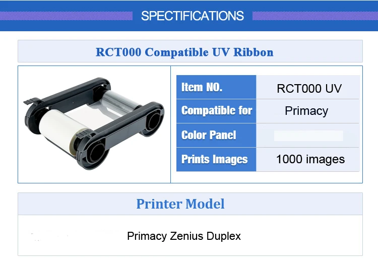 Evolis Primacy UV Ribbon - 1000 Images for ID Card Printing