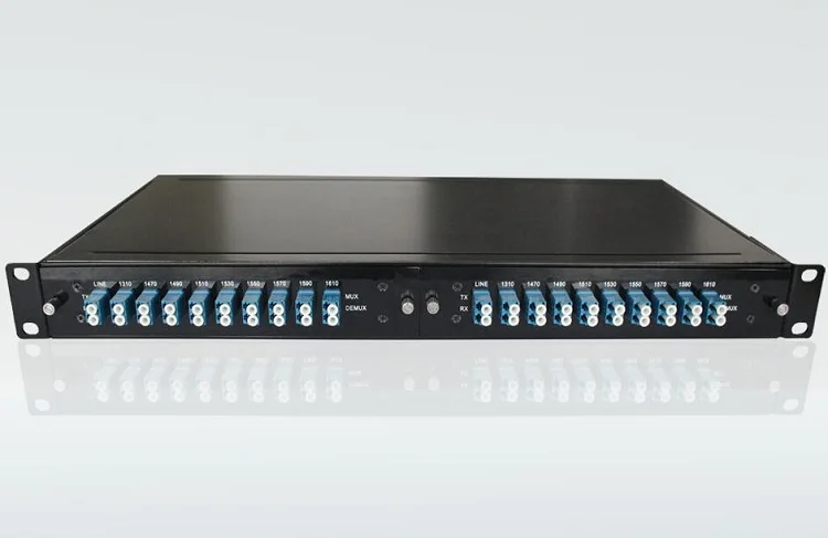 4 8 16 Channel WDM CWDM DWDM Mux Demux Module - 1U Rack Mount
