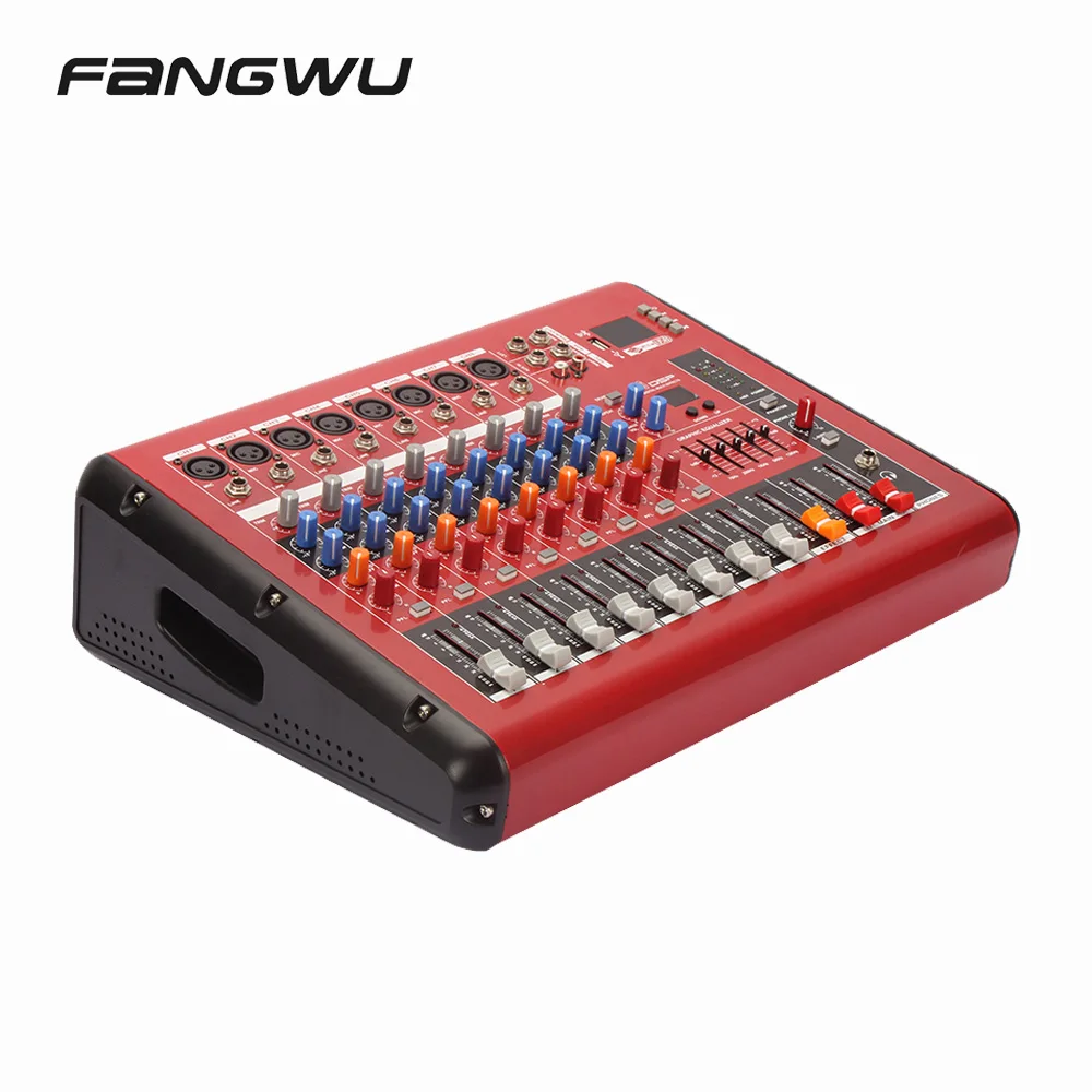 Newest 8 Channel Powered Mixer Amplifier With Blue-tooths 500w - Buy 8 ...