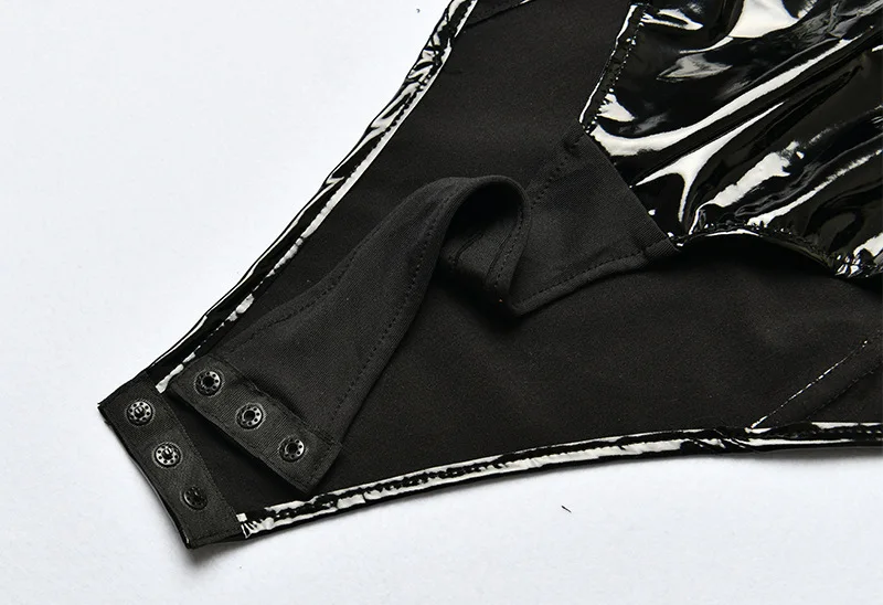 X00128s 2020 Sexy Tight Strap Spring Pu Bodysuits For Women Jumpsuits ...