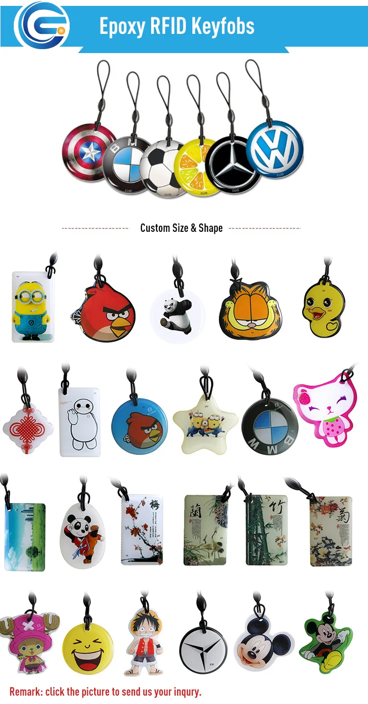 Wholesale NFC Key Fob Tag CUID ABS Writable 125khz RFID Keyfob Key Ring ...