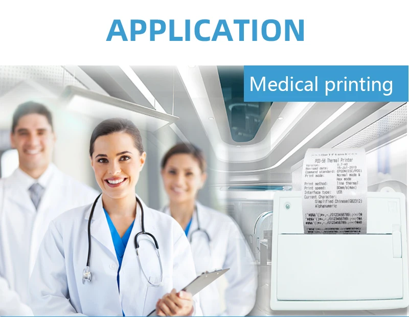 Black Color Panel ACARS Thermal Printer (WH-E19) for Screen Machine