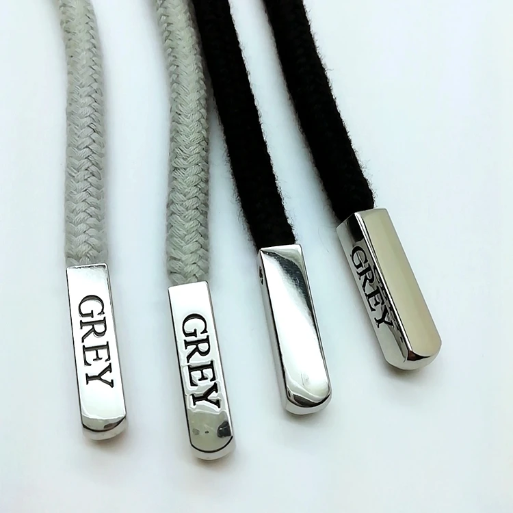 Custom Hoodie Drawstrings Round Braid Drawstring Cord With Zinc Custom ...