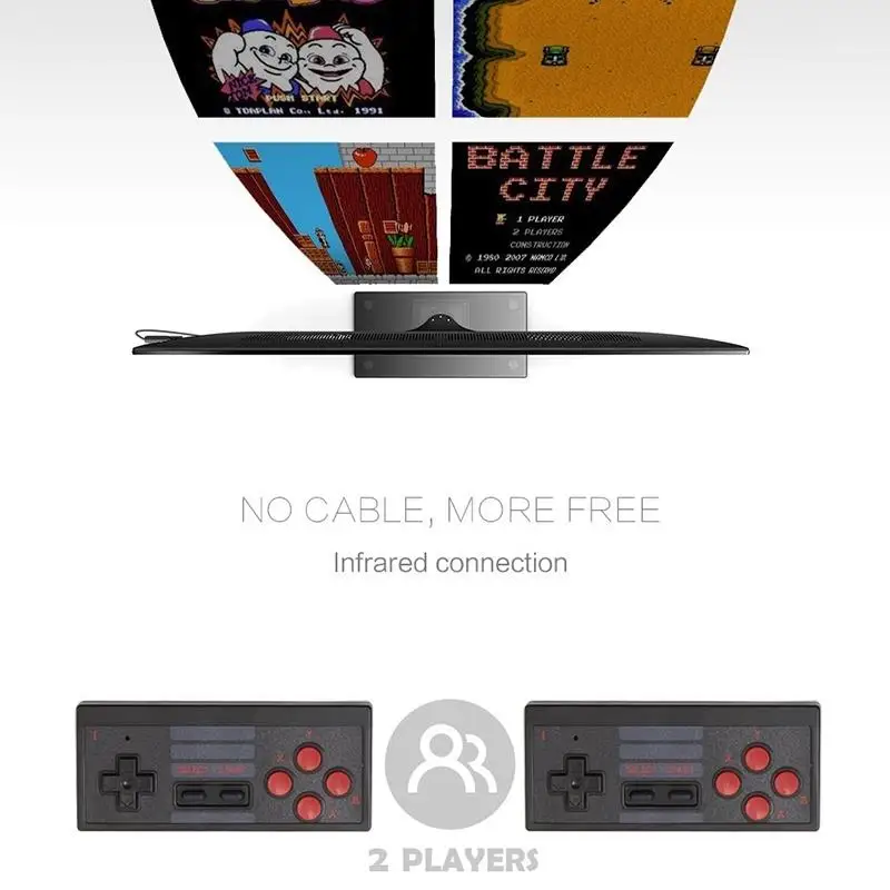 Retro Classic Vintage Game Console 2.4g Wireless Hd Tv Video Out ...