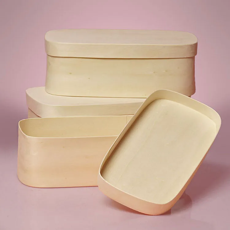 Cheap Unfinished Poplar Wooden Round Box - Perfect for Cakes