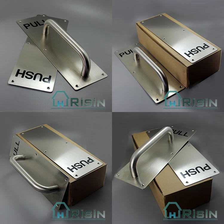 Polished Stainless Steel Push And Pull Sign Plate - Buy Sign Plate,Push ...