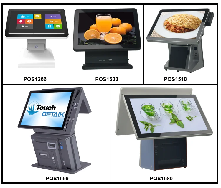 Cheap Retail Cash Register Countertop 15 Inch True Flat Pos System All ...