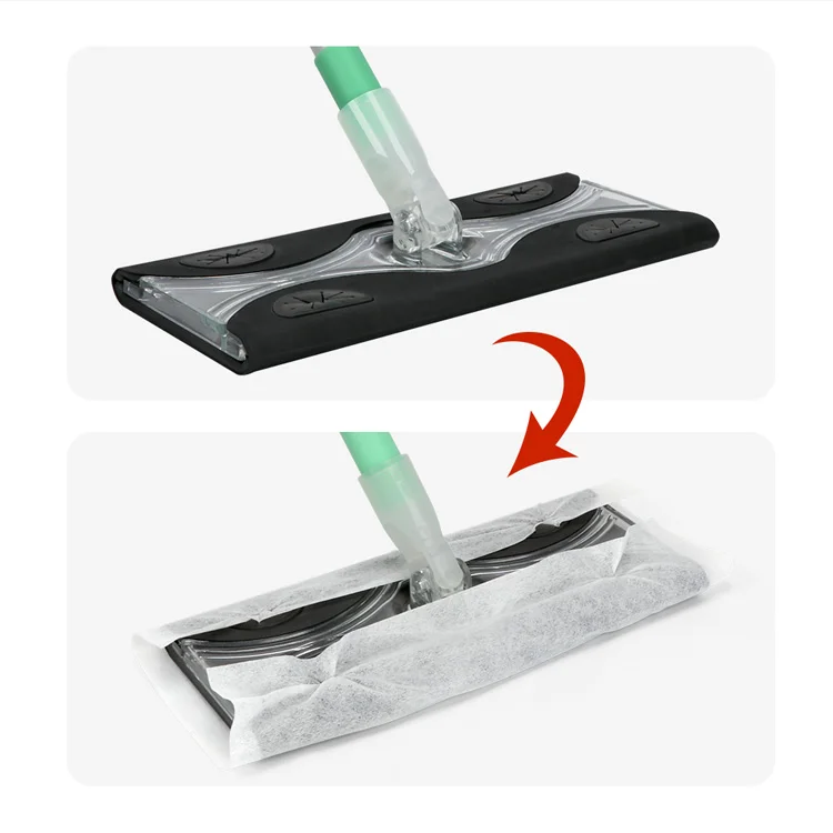 Masthome Household Non-woven Microfiber Fabric Rectangle Flat Mop For ...