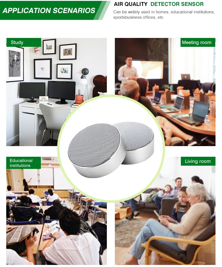 Indoor Wall Mount CO2 Gas Sensor for Air Quality Meter