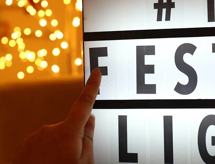 NEON Cinematic Cinema Light up Letter Box Sign Lightbox RGB 7 COLORS ...