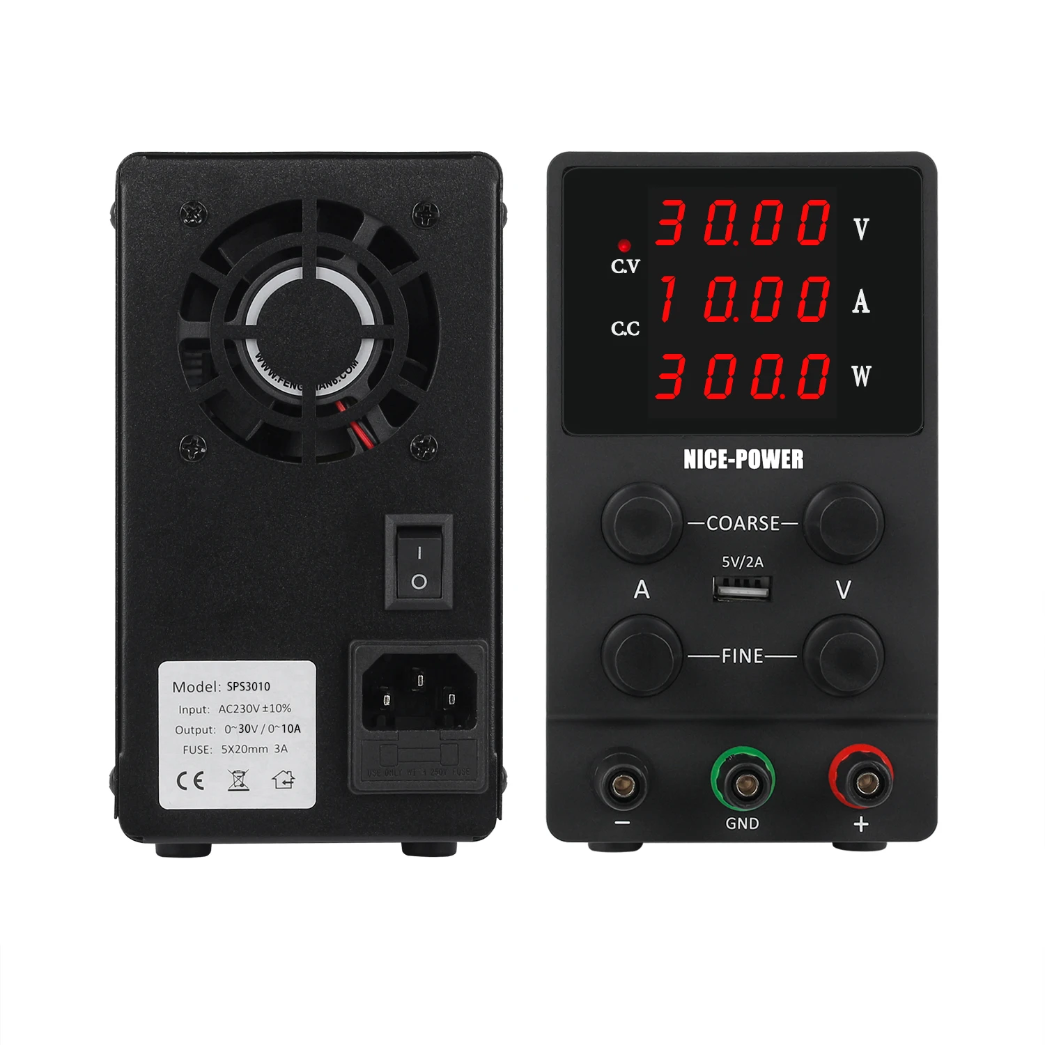 Nice Power SPS3010 30V 10A DC Variable Power Supply - Adjustable ...