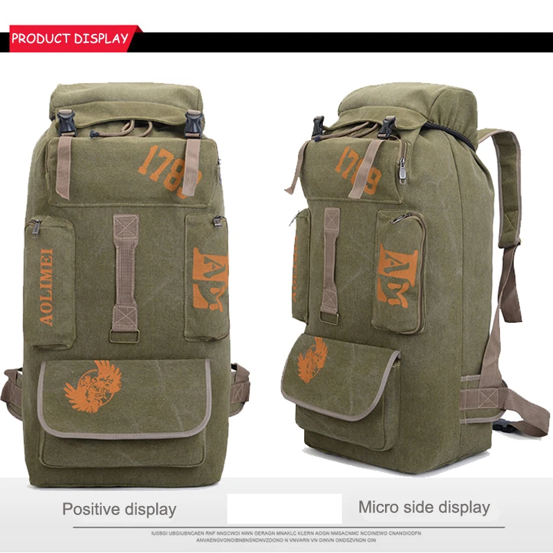 Outdoor Mountaineering Bagpack 100l Military Backpack For Camping 100 ...