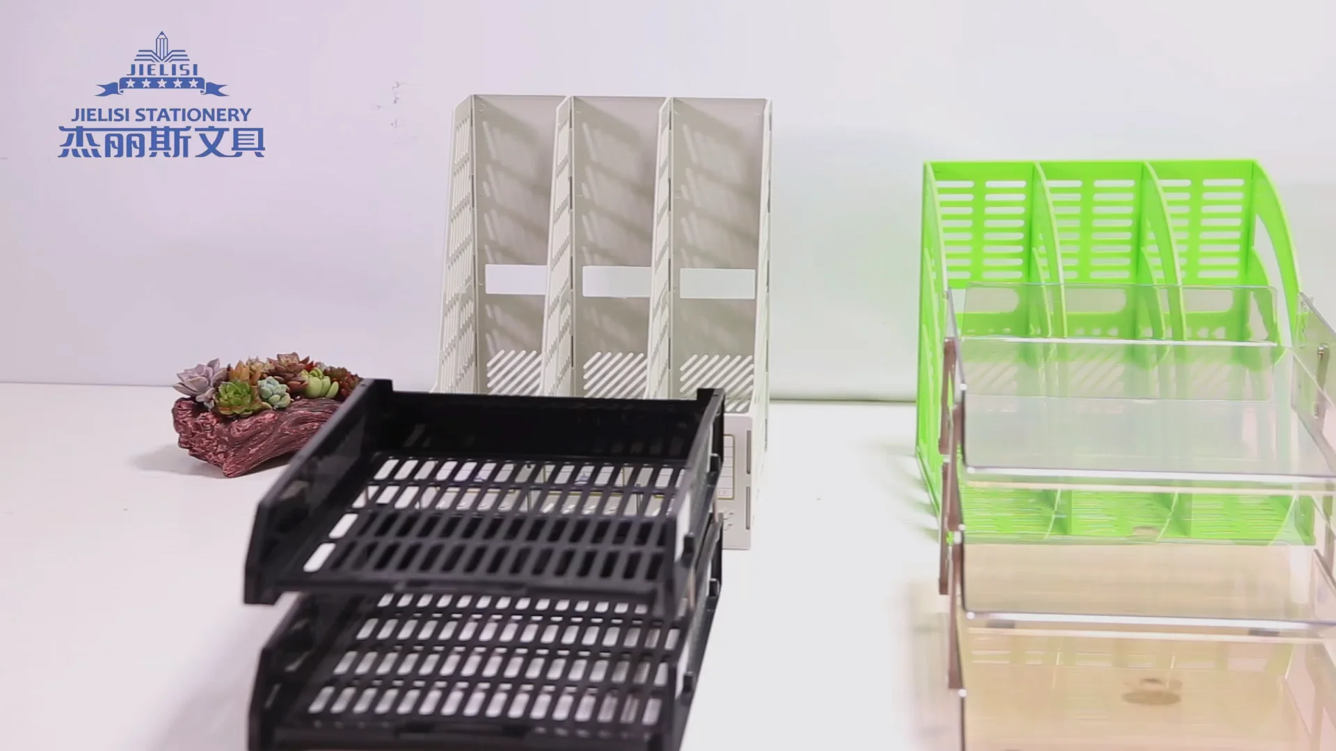 Document Rack Desktop A4 File Rack Office Organizer Custom Desk 3 ...