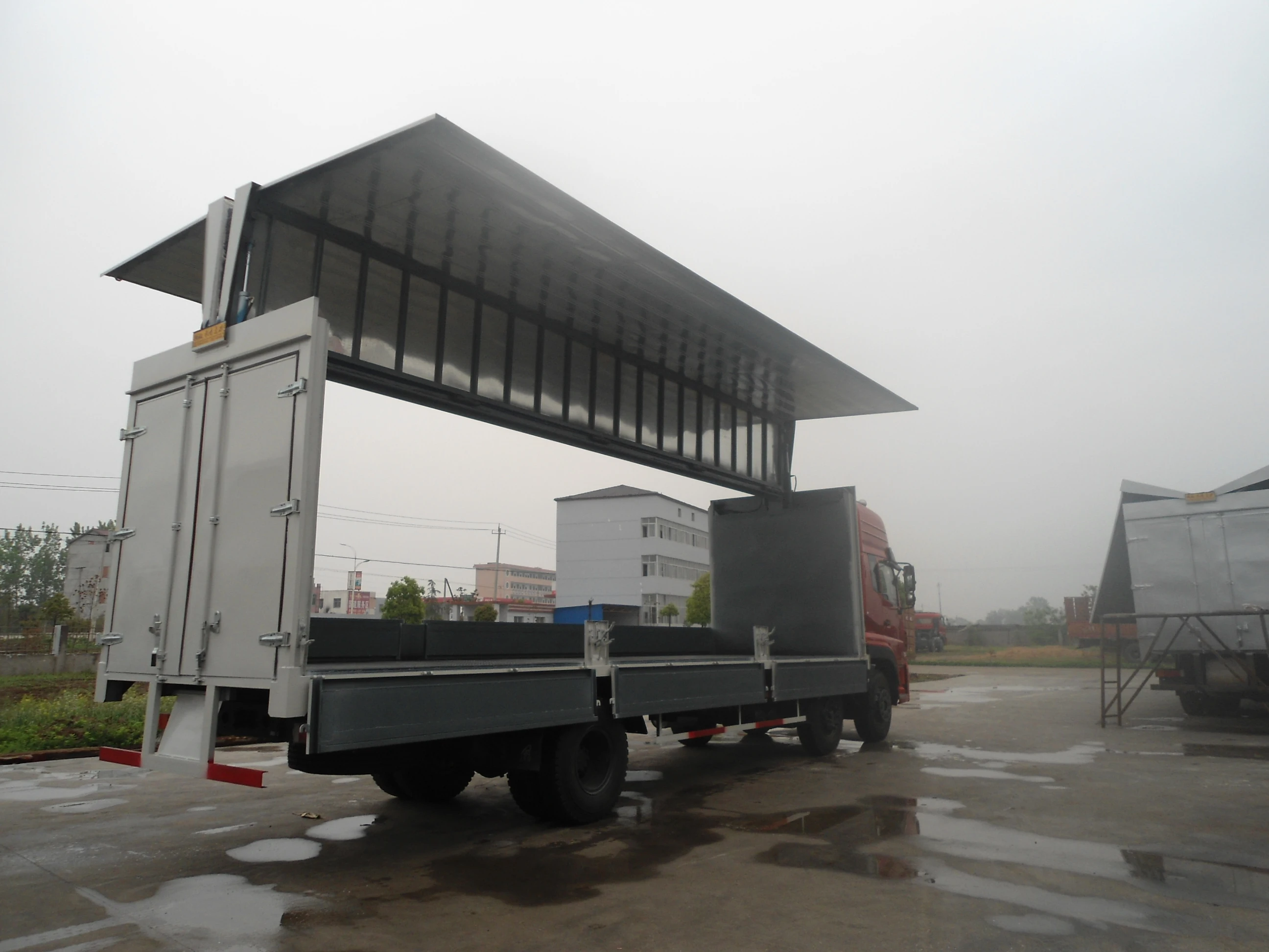 Wing Opening Truck Body,Wing Open Box Van Cargo Body - Buy Wing Open ...
