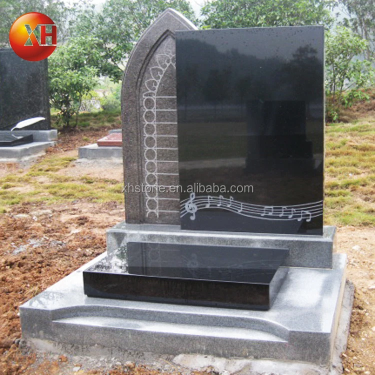 Cemetery Funeral Unique Design Carved Piano Stone Monument