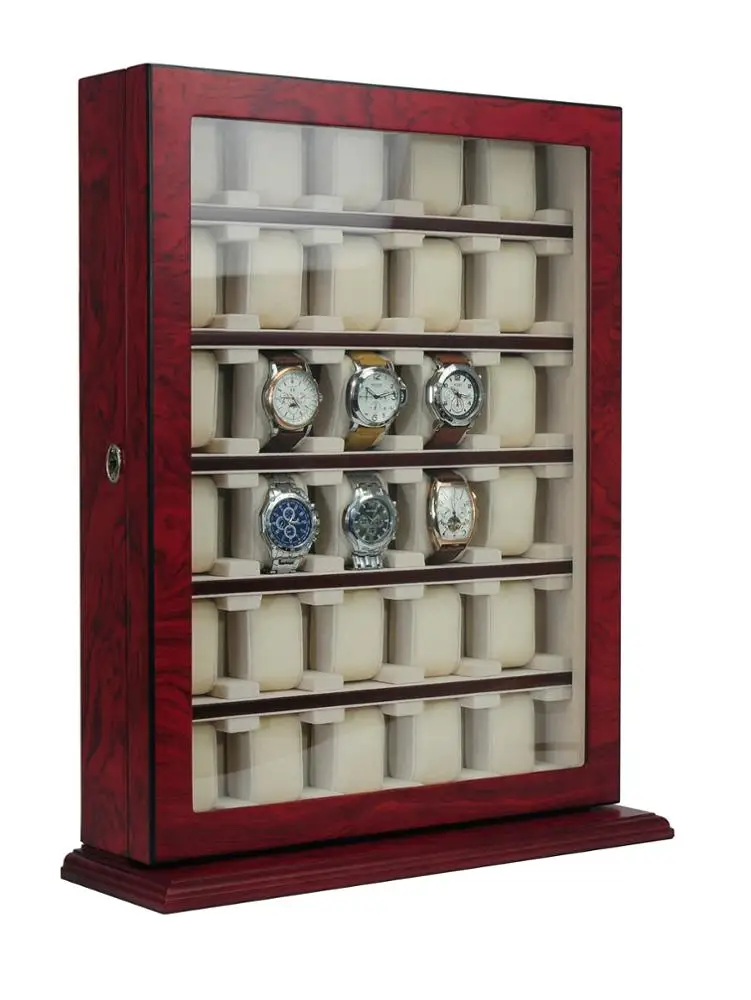 30 Slots Vertical Wooden Watch Storage Cabinet - Buy Wooden Watch ...