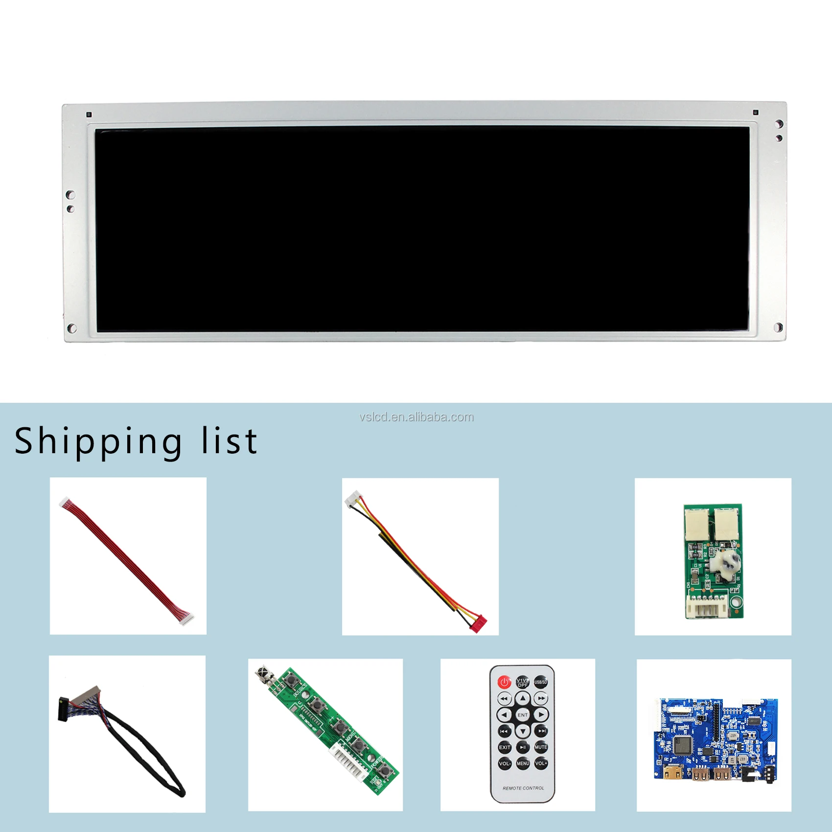 14.9 "tft 1280x390 Lcd Lta149b780f、h Dmi Vga Usblcdコントローラーボード付き - Buy ...