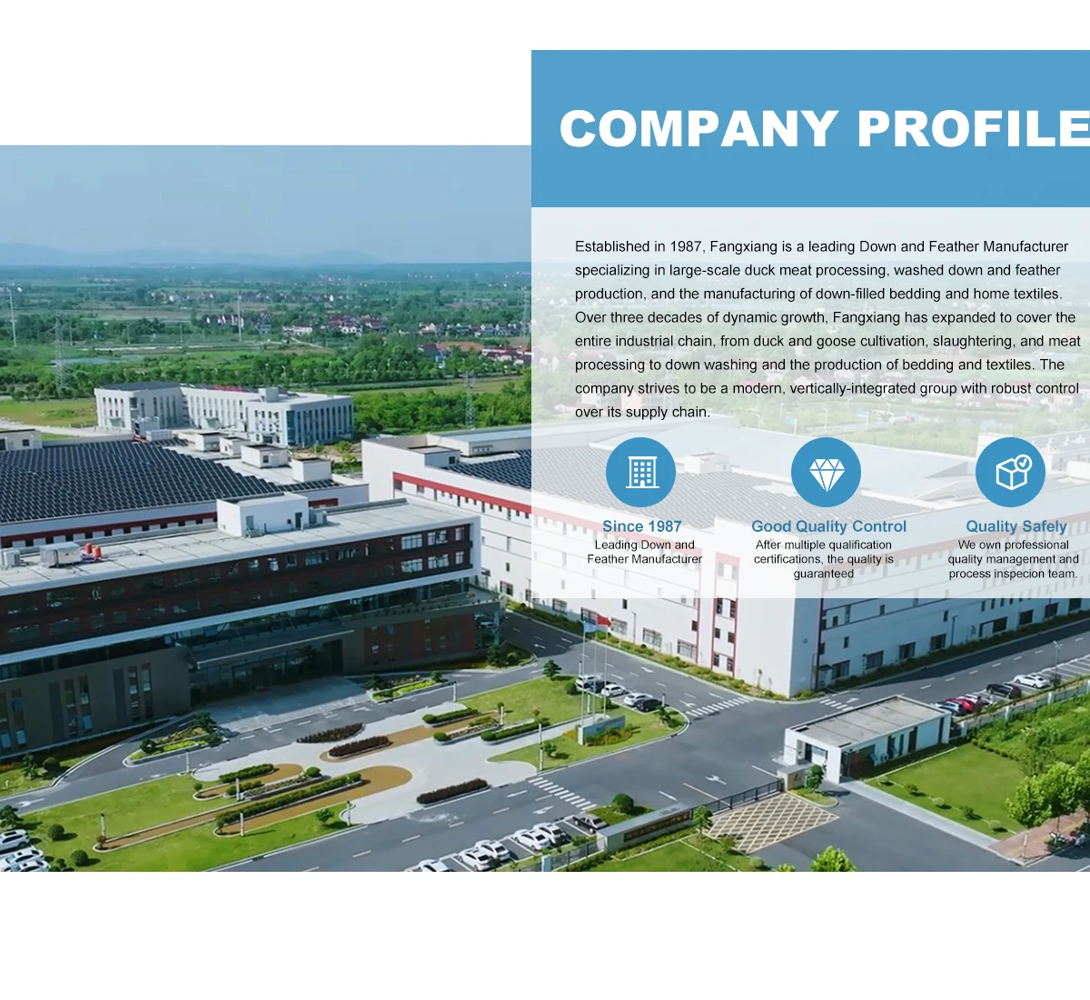 Company Overview - Xuancheng Fangxiang Down Products Co., Ltd.