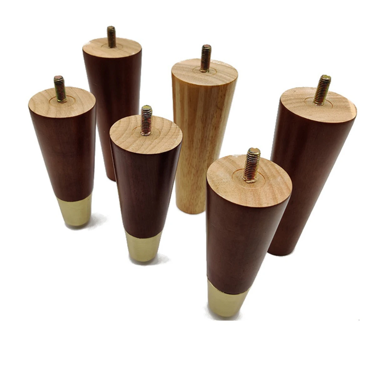 Screw in Sofa Legs - Durable Wood Table Legs for Furniture
