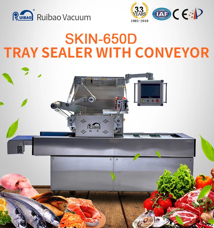 Multi Purpose Automatic Salmon Fish Skin Vacuum Packing Machine Seafood ...