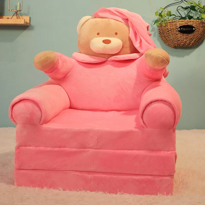 Cartoon Cute Stuffed Animal Sofa Kids Baby Seat For Kids - Buy Baby ...