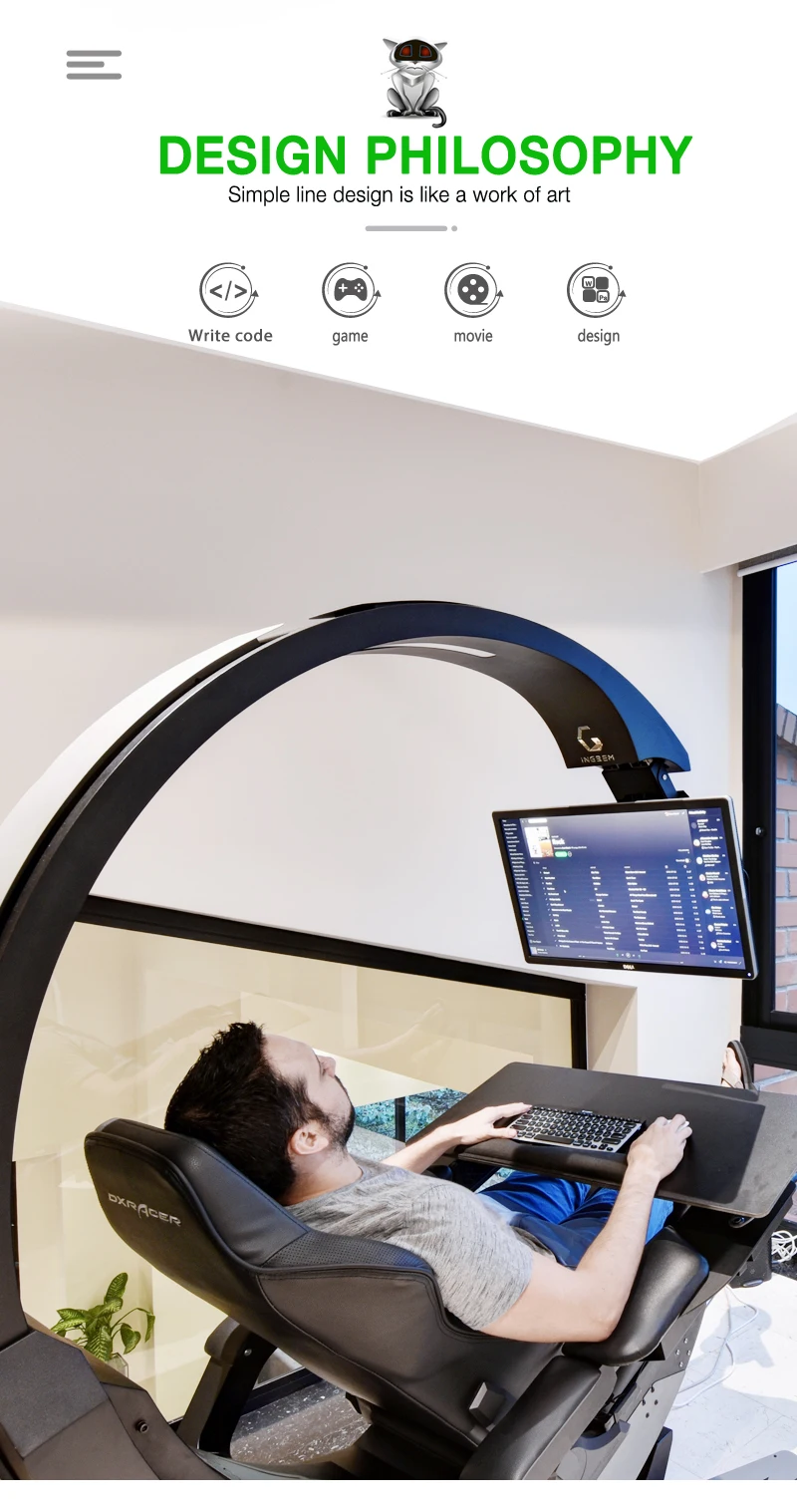 Adjustable Executive Silla Gamer Gamer Ingrem Veyron Ingrem Coding Pod ...