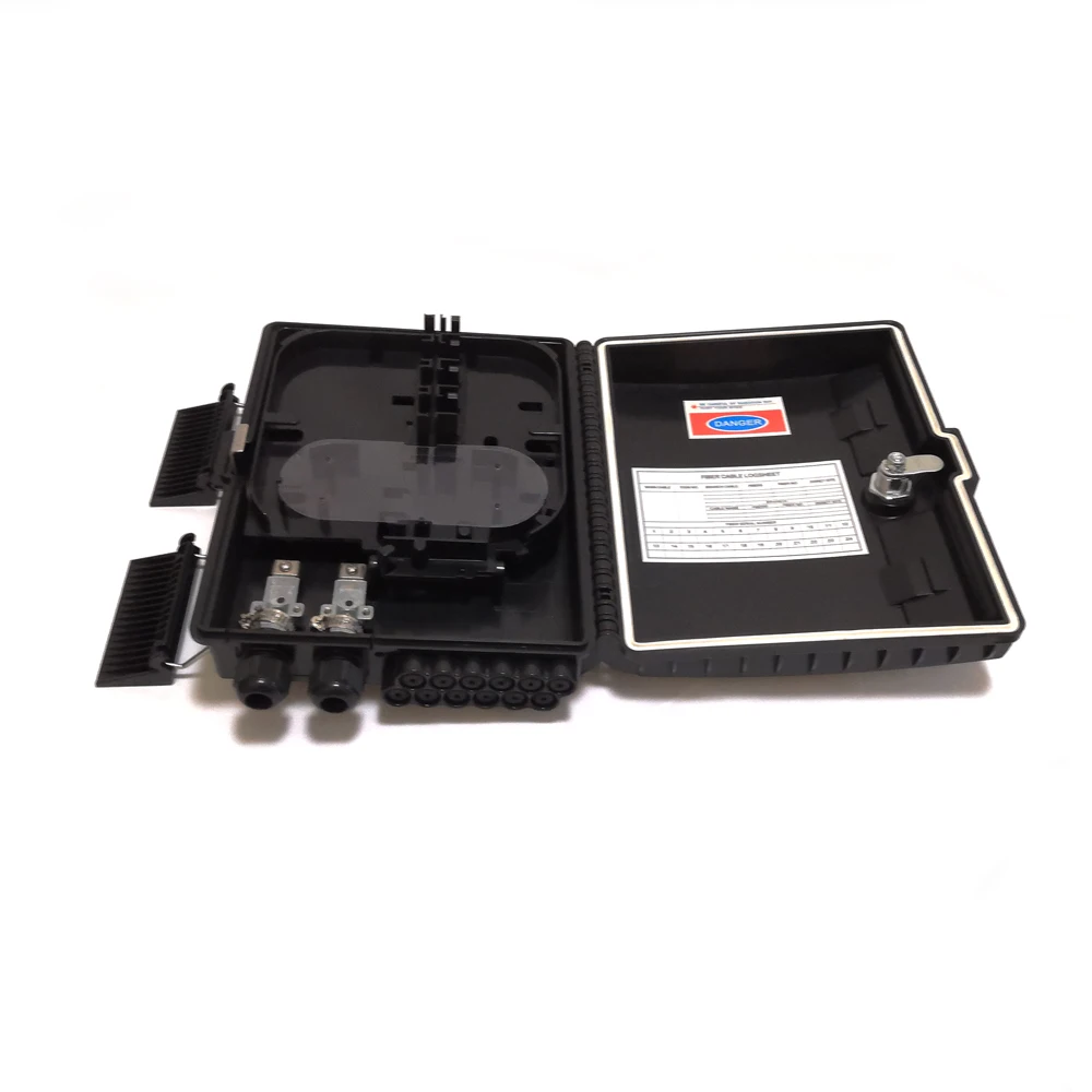Outdoor Waterproof 4 8 12 16 24 Core Ftth Fiber Optic Distribution Terminal Box 2 4 6 8 12 24 ...