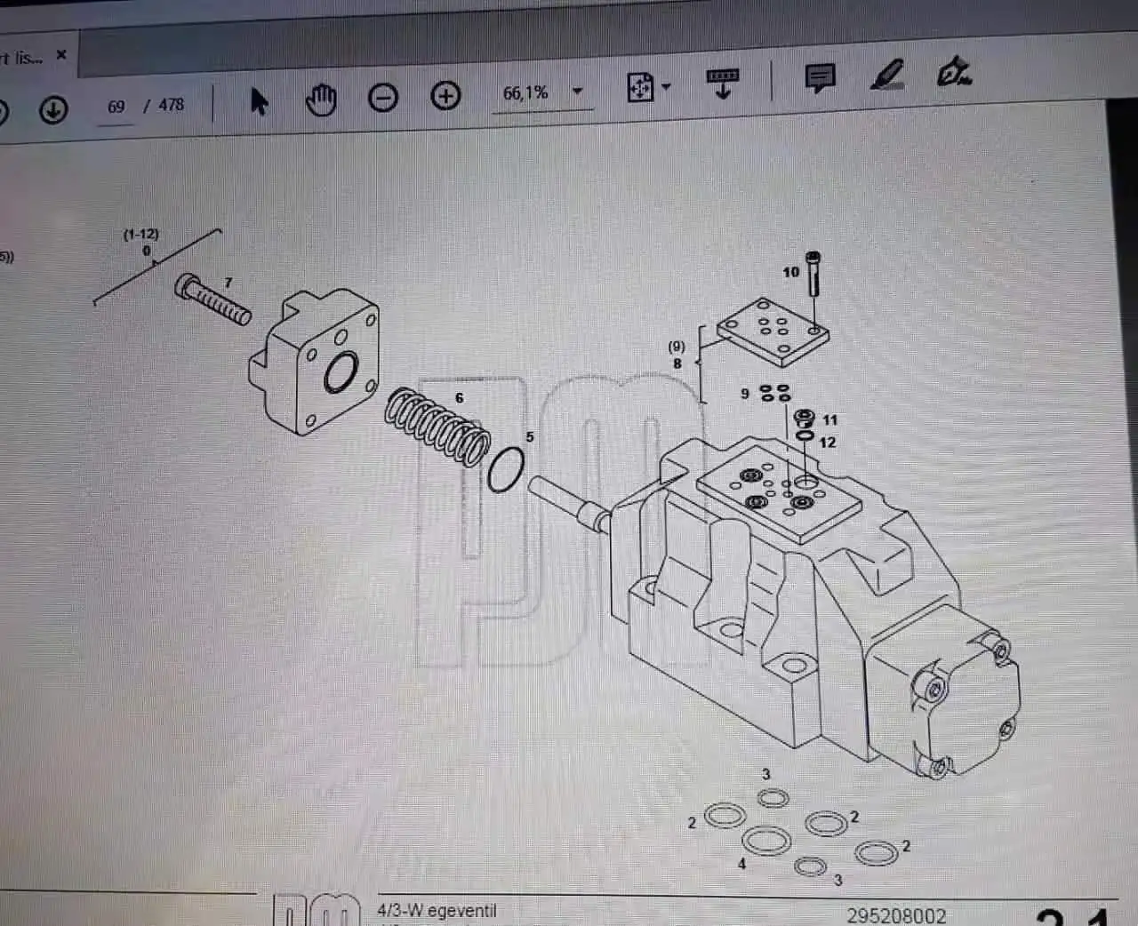 Putzmeister Valve 4/3 Way Size Ng25 Ng10 Concrete Pump Spare Part ...