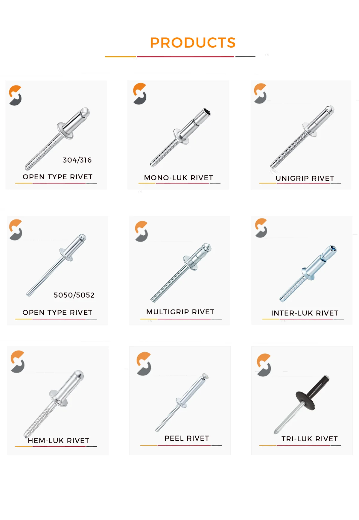 Foshan Sailuk Rivet Co., Ltd. - Blind Rivets, Multigrip Rivets