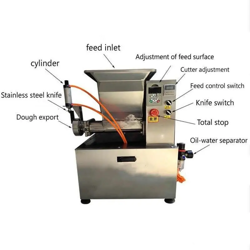 Extruder Portioner Double Screw Dough Cutting Machine Dough Ball Maker ...