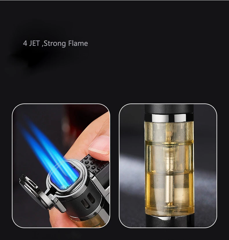 DEBANG Torch Jet Flame Lighters Custom Logo Windproof Refillable Strong ...